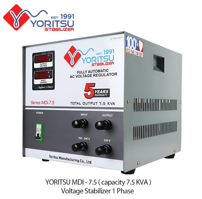 Jual Stabilizer Listrik Stavolt Listrik Avr Yoritsu MDi 7,5 kVA - Unit ...