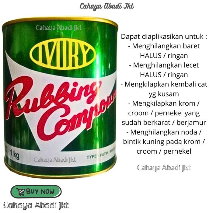 Jual Compon / Kompon / Compound / Poles / Rubbing Compound Putih 1KG ...