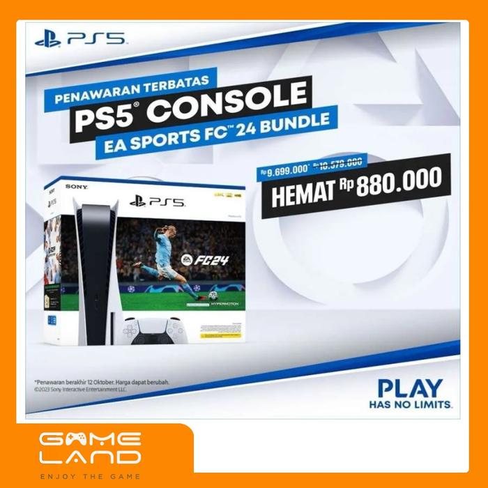 Promo PS5 Console Disc Bundle EA FC 24 Garansi Resmi Sony Indonesia ...