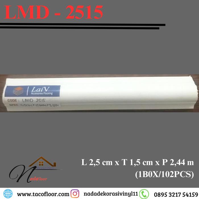 Jual List Pvc Moulding Dinding panjang 2,4 m anti rayap - LMD2515 ...