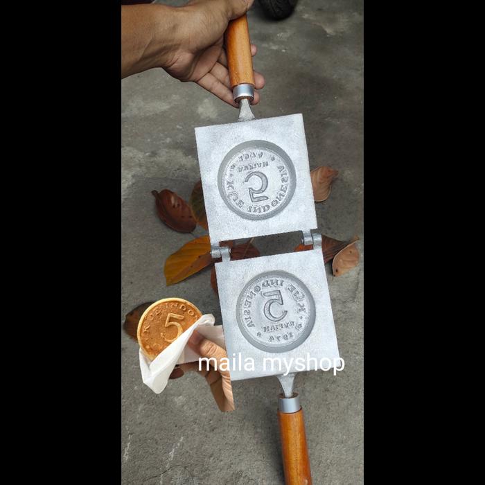 Jual CETAKAN KUE KOIN waffle pukis bungeoppang crofel sandwich ufo ...