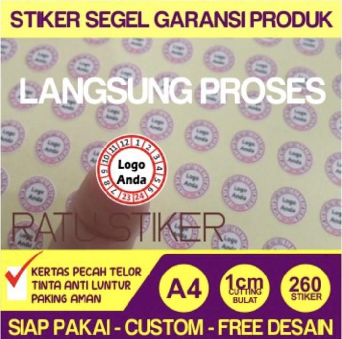 Jual Cetak INSTANT Stikel Segel Garansi Cutting Bulat Kertas Pecah ...