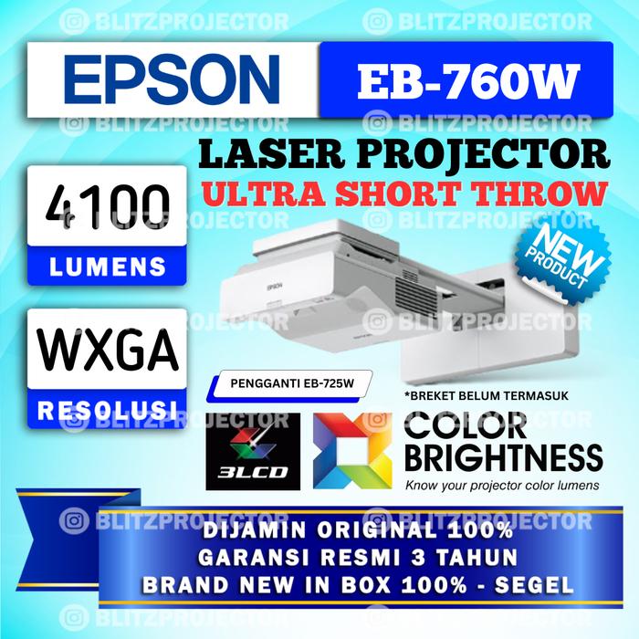 Jual Proyektor Epson EB-760W EB760W Ultra Short Throw Laser Pengganti 725W - Jakarta Pusat ...