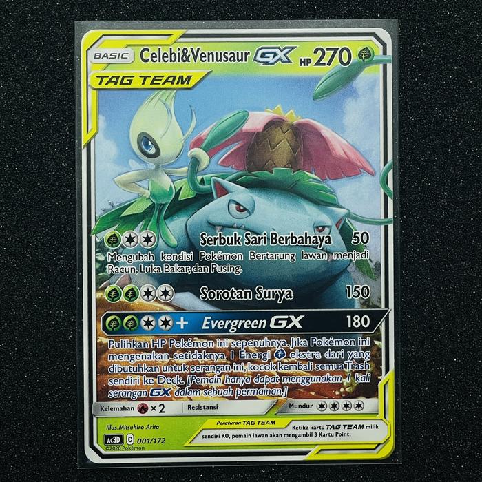 Jual Celebi & venusaur tag team gx ac3d TD starter deck pokemon ...
