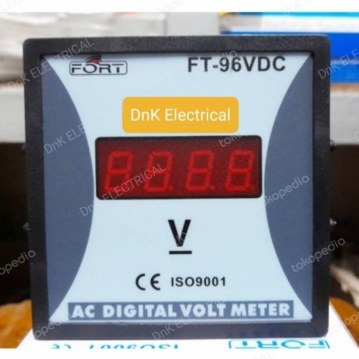 Jual Digital DC Volt Meter/Voltmeter 96x96 Merk FORT FT96-VDC - Jakarta ...