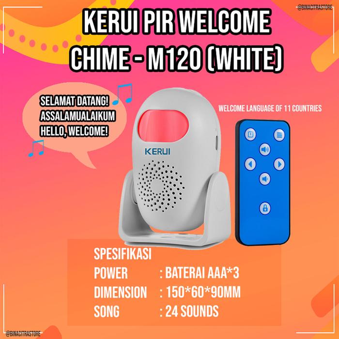 Jual Bell Selamat Datang Alarm Sensor Gerak KERUI M120 - Kab. Bogor ...