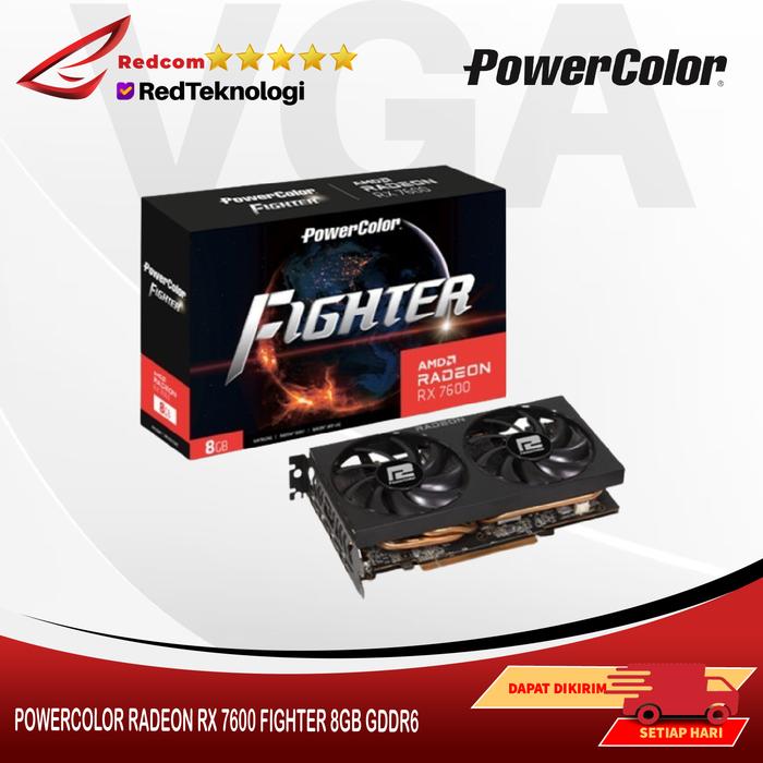 Promo POWERCOLOR RADEON RX 7600 FIGHTER 8GB GDDR6 Cicil 0% 3x - Jakarta ...
