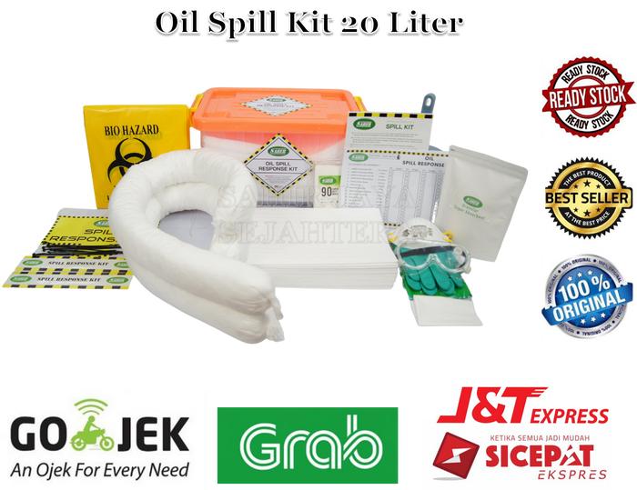 Promo Oil Spill Kit 20L Oil Spill Kit 20 Liter Kemasan Box Transparan ...