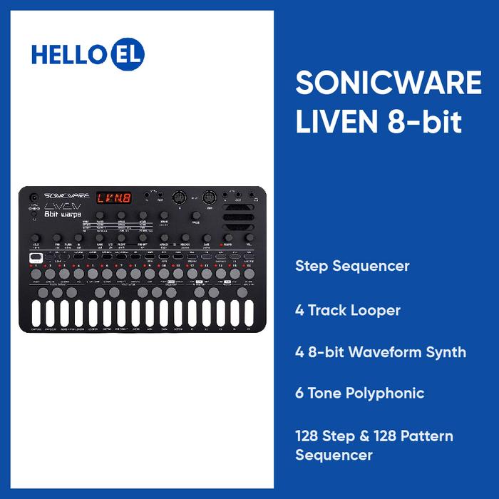 Jual Sonicware Liven 8-bit 8 bit Step Sequencer Synthesizer Groove Box ...