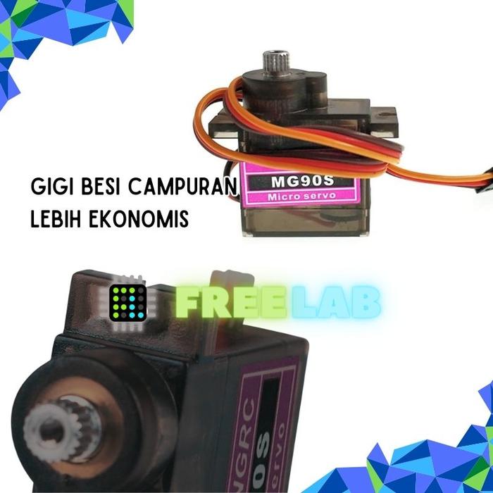 Jual Tower Pro MG90S Metal Gear Micro Servo Motor MG 90 MG90 RC Robotik ...