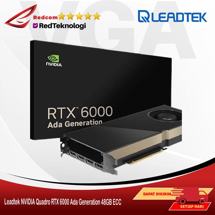 Jual Leadtek NVIDIA Quadro RTX 6000 Ada Generation 48GB ECC - Jakarta ...