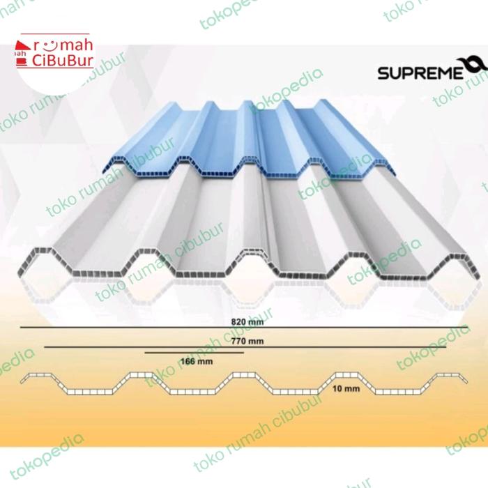 Jual ATAP UPVC ABU TRANPARAN / SUPREME MIRIP ALDEROON bisa CUSTOM ...