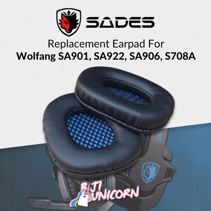 Jual Earpad Earcup Ear Cushion Sades Wolfang SA-901 SA-922 SA-906 SA ...