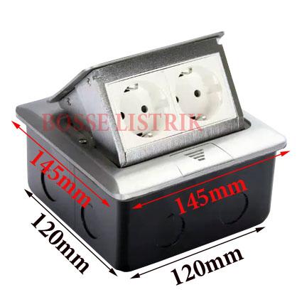 Jual Stop Kontak Lantai / Floor Socket Stop Arde besar isi 2 - Kota ...