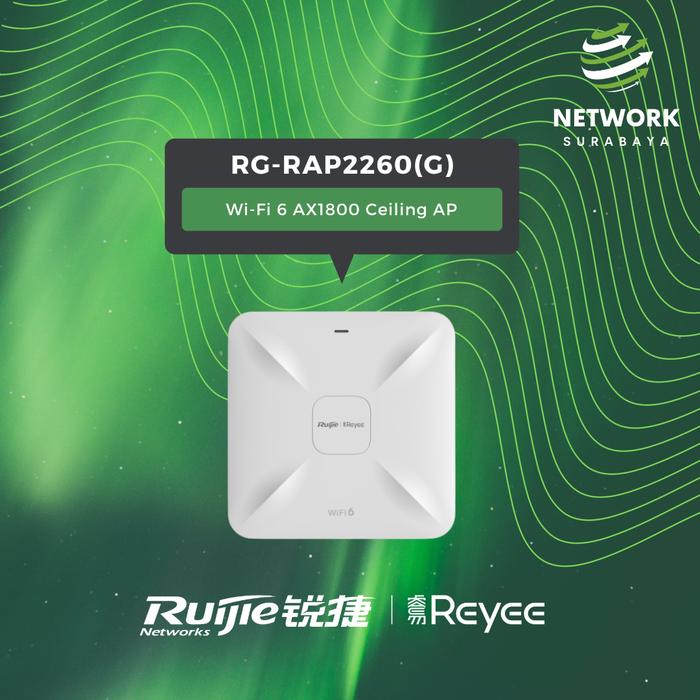 Jual Ruijie Reyee Rg-rap2260(g) Wi-fi 6 Ax1800 Ceiling Access Point Di ...
