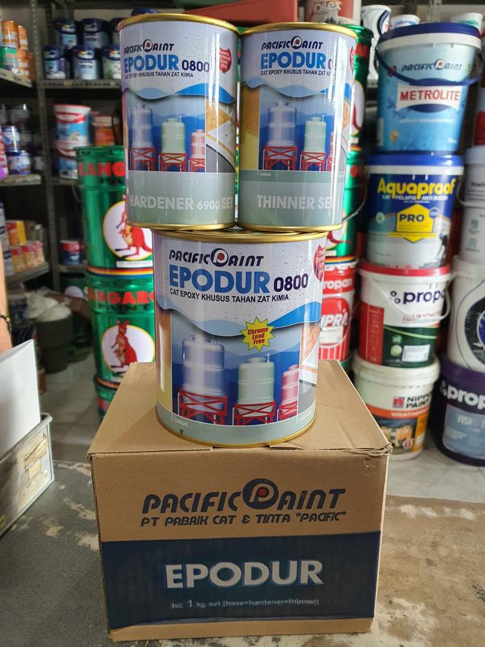 Jual Epodur Cat Epoxy / Lantai / Kolam / 1 liter / 1kg Set Pacific Paint - Jakarta Barat - Paint ...