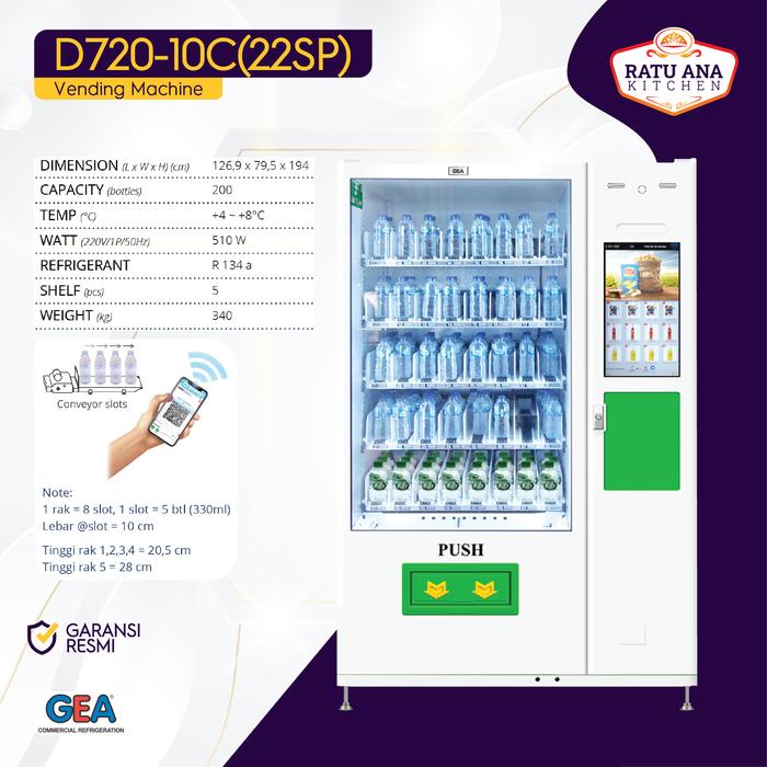 Jual GEA Vending Machine - Conveyor System D720-10C(22SP) / D720 10C ...