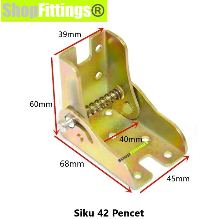 Jual Engsel Siku Kaki Meja Lipat Besi 90º Bracket Folding Hinge Table ...