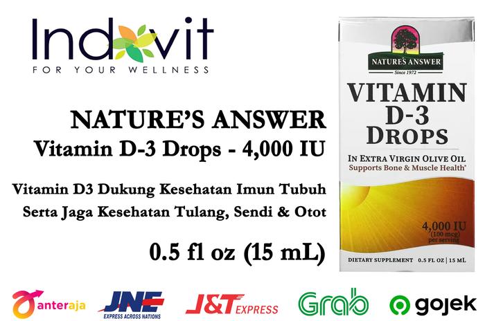 Jual Nature Answer D3 4000IU Drop Vitamin D3 Drop 4000IU Vitamin D3 Ori ...