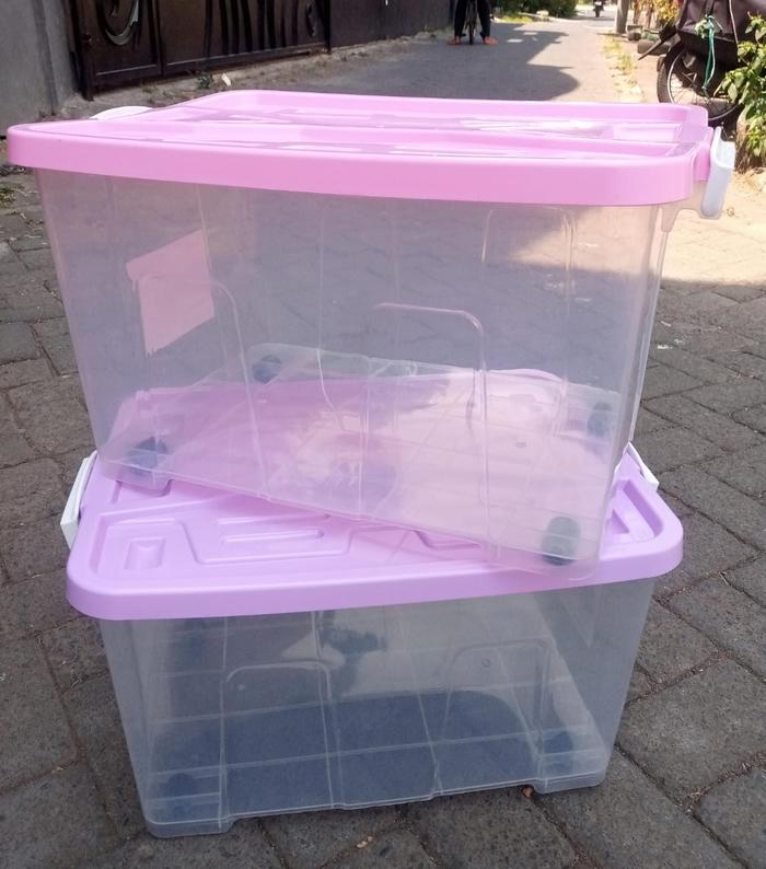 Jual NOBU Smart Storage Container Box Transparant 40 Liter Tempat ...