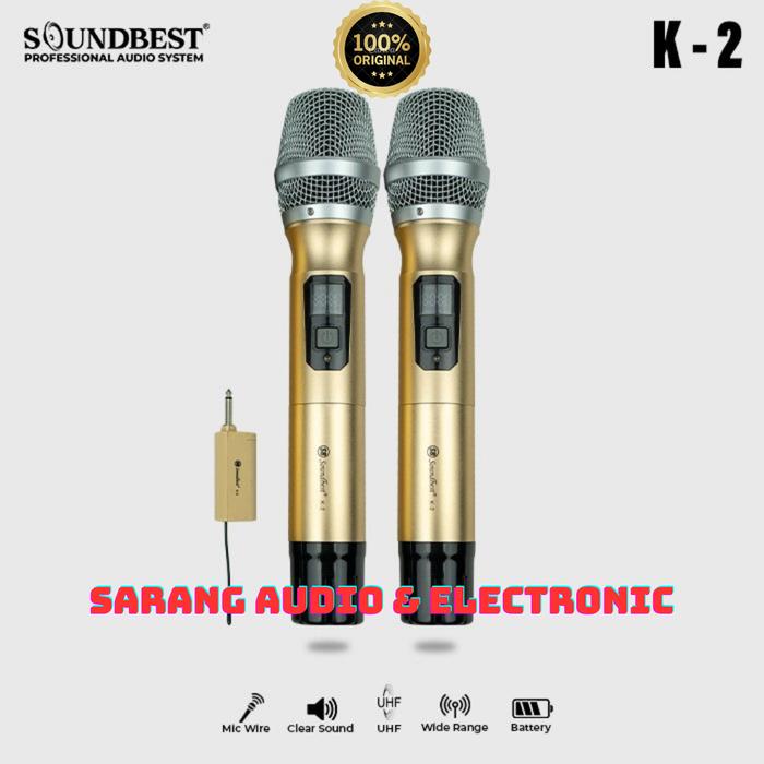 Jual MICROPHONE MIC WIRELESS SOUNDBEST K-2 K2 K 2 ORIGINAL - Jakarta ...