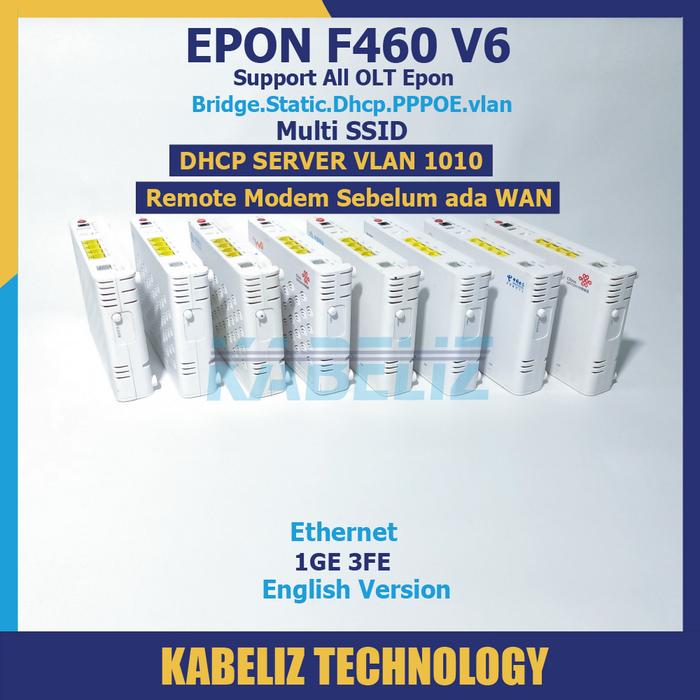 Jual ONU EPON ZTE F460 V6 MODEM OLT EPON ONT WIFI ROUTER SUPPORT BRIDGE ...