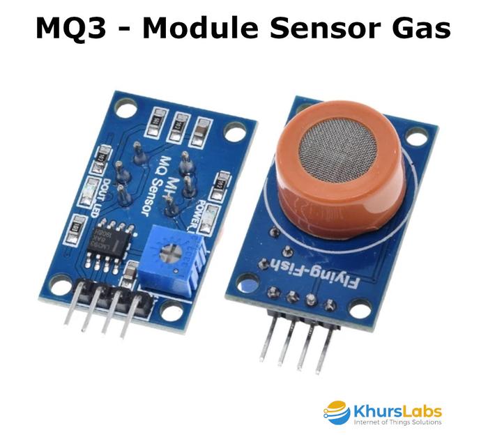 Jual MQ3 Gas Sensor Alcohol Ethanol Gas Detection MQ-3 Module - Kota ...