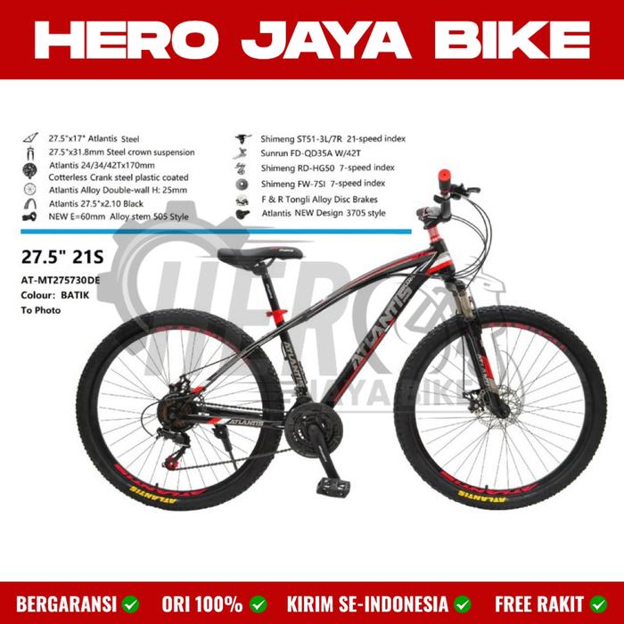 Jual Sepeda Gunung MTB Atlantis 27,5 730 RSPRO DISC Brake ORIGINAL ...