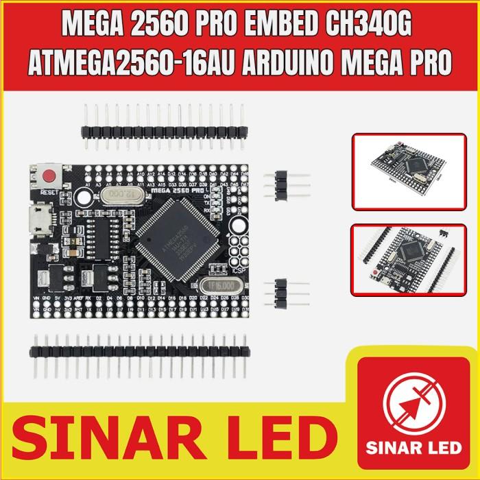 Jual Mega 2560 PRO Extra Mini Embed CH340G 5V Compatible for Arduino ...