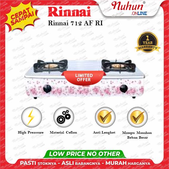 Jual Kompor Gas 2 Tungku Rinnai 712 AF RI Original Pabrik Garansi Resmi ...