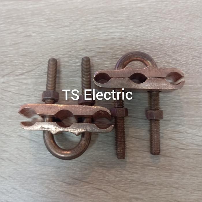 Jual Klem Stick Rod / Klem U Bolt / Clamp Grounding 3 Way / 3 Jalur ...