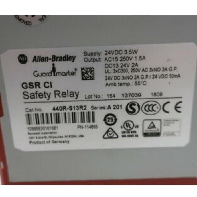 Jual Allen Bradley 440R-S13R2 Guardmaster Gsr Ci Safety Relay 24V-Dc ...