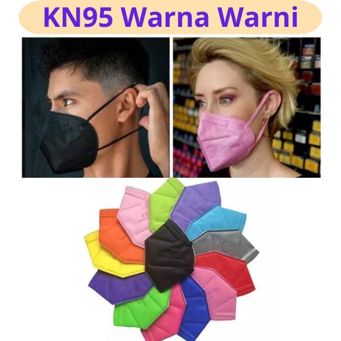 Jual Masker KN95 Hijab tali Headloop kemasan satuan isi 50Pcs - KN95 ...