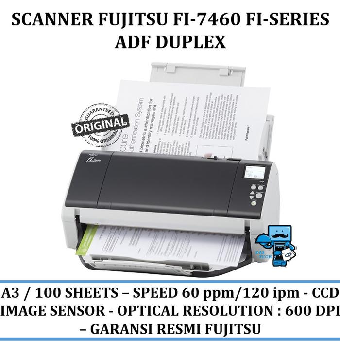 Promo Scanner Fujitsu Fi-7460 Fi-Series Adf Duplex - Original Produk ...
