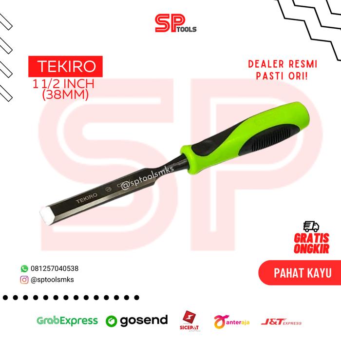Jual PAHAT KAYU / TATA KAYU WOOD CHISEL 1 1/2" 1 1/2 INCH / 38MM TEKIRO ...
