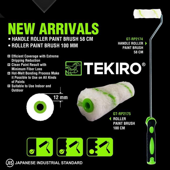 Jual TEKIRO kuas Roll Kapal 4 inch Kuas rol Gagang Panjang - Kota ...
