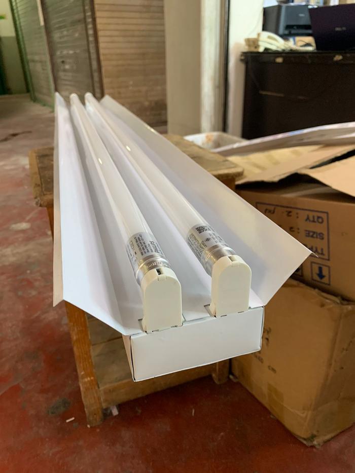 Jual Kap Lampu TKO LED 2x36 120cm kap TKO TL 2x16 Philips Tanpa Lampu ...