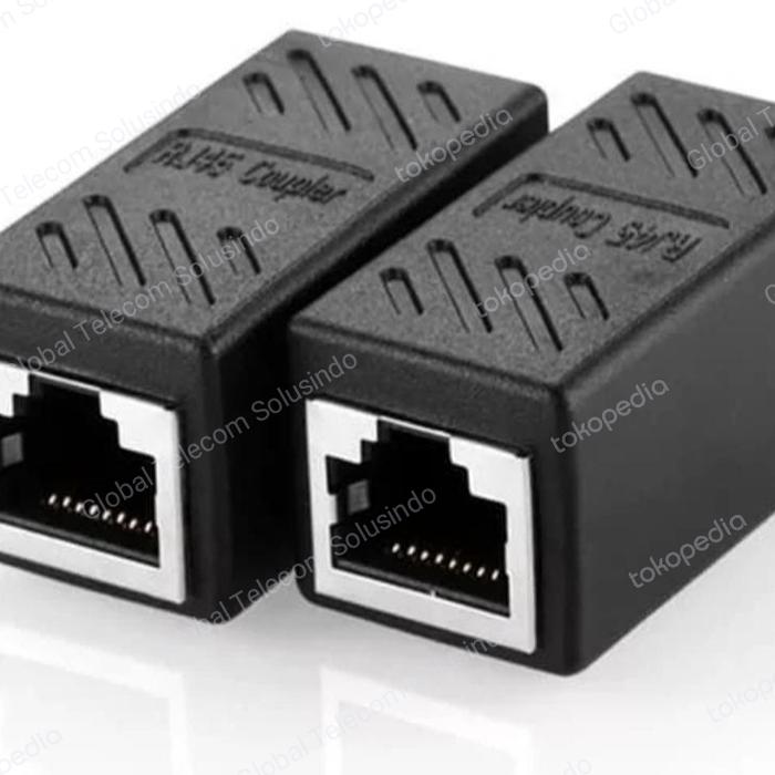 Jual RJ45 Cupler Connector LAN Barrel Sambungan IDATA cat6 cat5 RJ45 ...