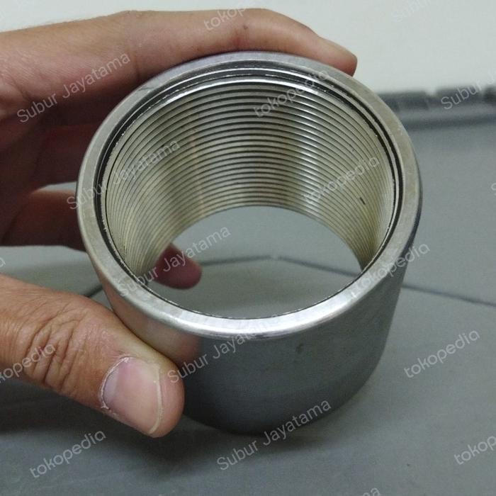 Jual Socket Coupling Sock Stainless 304 Sch 40 Drat 2 " inchi DN 50 ...