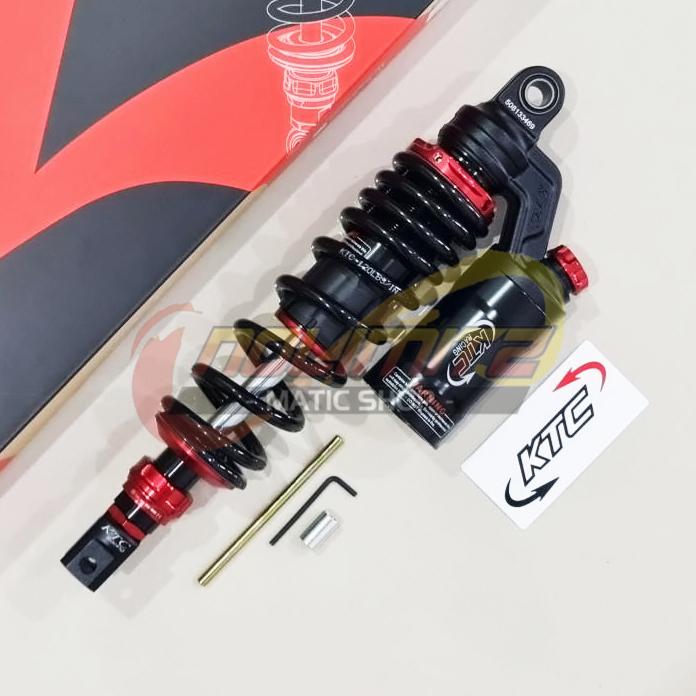 Jual Shock KTC Extreme Black Red 340mm Shockbreaker Honda Vario 160 ...