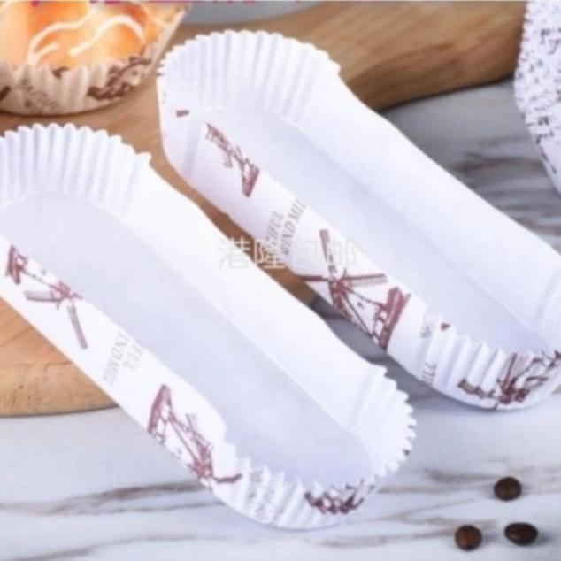 Jual Paper Cup Roti OVAL Cup Case Tatakan Kertas Roti Makanan ...