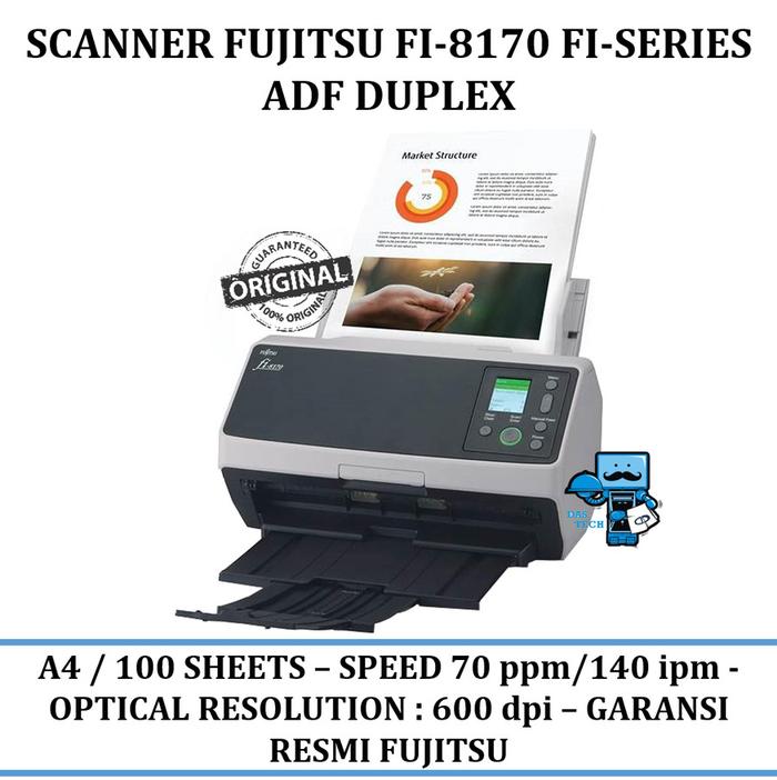 Promo Scanner Fujitsu Fi-8170 Fi-Series Adf Duplex - Original Produk ...