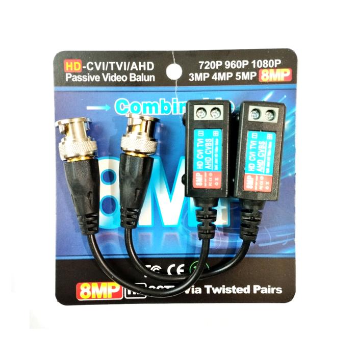 Jual VIdeo balun 8mp passive video balun HD CVI TVI AHD - Jakarta Utara ...