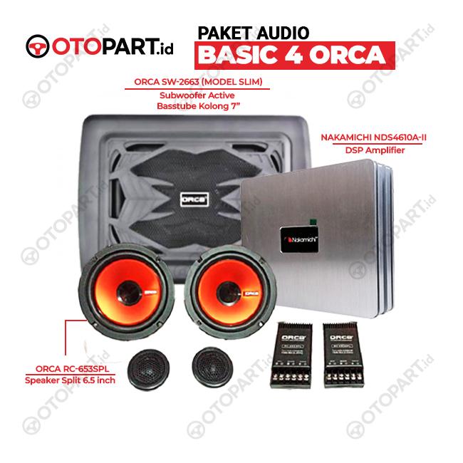 Jual Paket Audio Basic 4 ORCA (Speaker 2 Way + DSP AMP 6CH + Subwoofer ...
