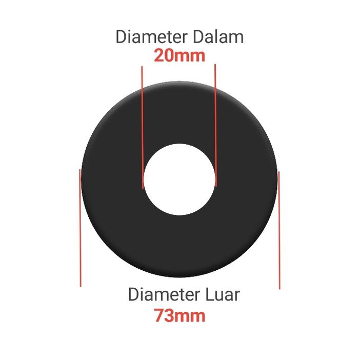 Jual Besi plat bulat 7 mm Od 73 mm Id 20 mm - Kota Bandung - Ainiane ...