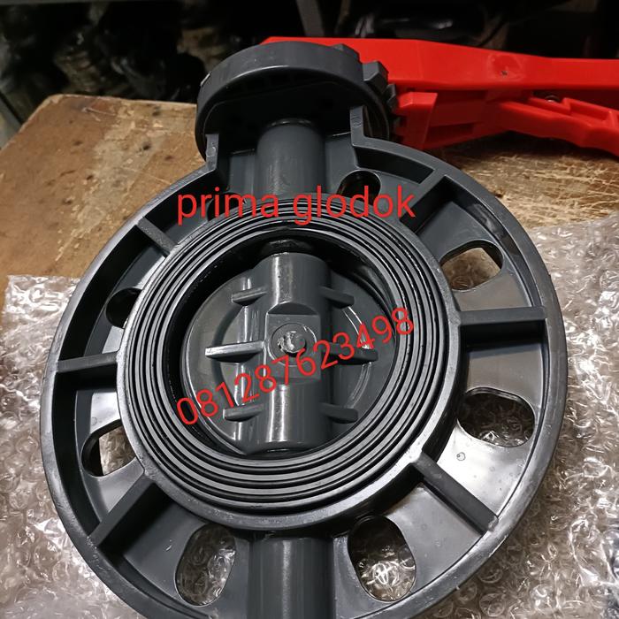 Jual Butterfly valve PVC 4"/butterfly valve PVC 4"/butterfly PVC 4inch ...