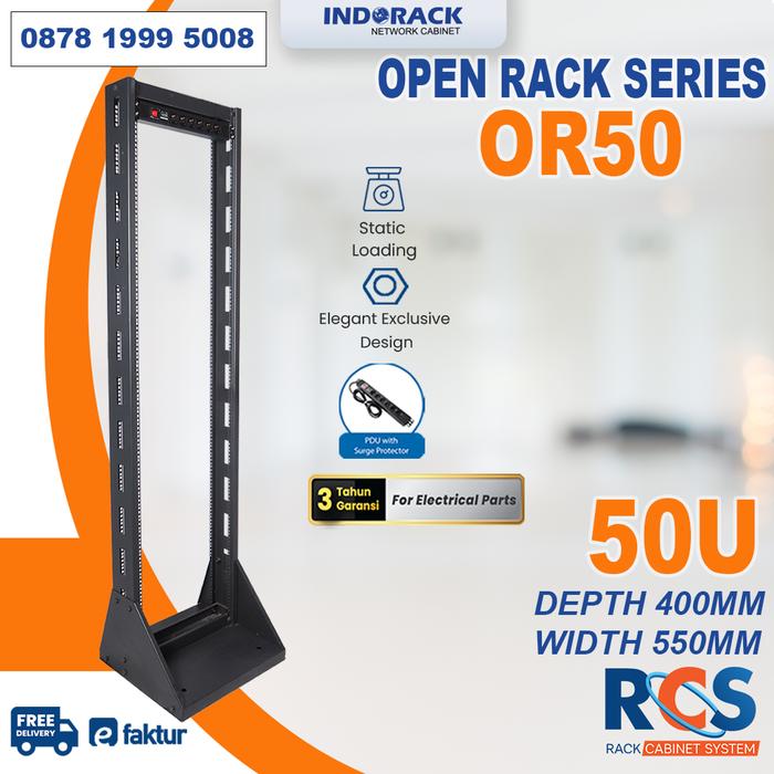Jual INDORACK Open Rack Server 19" OR50, 50U - Jakarta Pusat - Rack ...