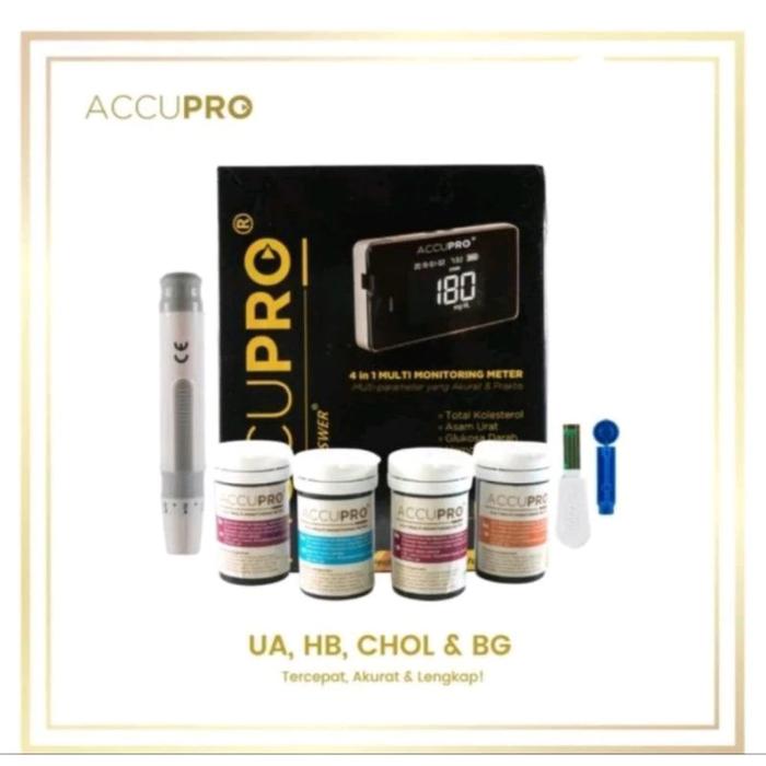 Jual AccuPro 4 in 1 Alat Cek Kolesterol | Gula Dara | Asam Urat ...