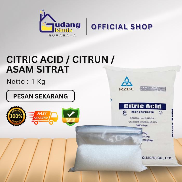 Jual Citric Acid / Asam Sitrat / Sitrun Makanan 1 KG - Kota Surabaya ...