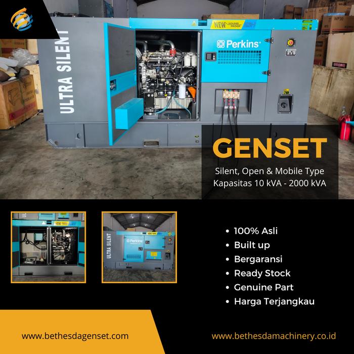 Jual Genset Built Up 100 kVA Stamford - Genset Perkins 100 kVA Silent - Jakarta Selatan - B3 ...